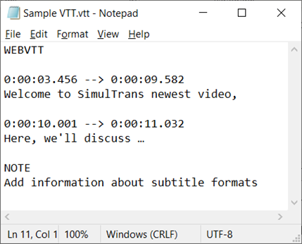 What is a VTT file?