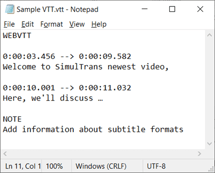 What is a VTT file?