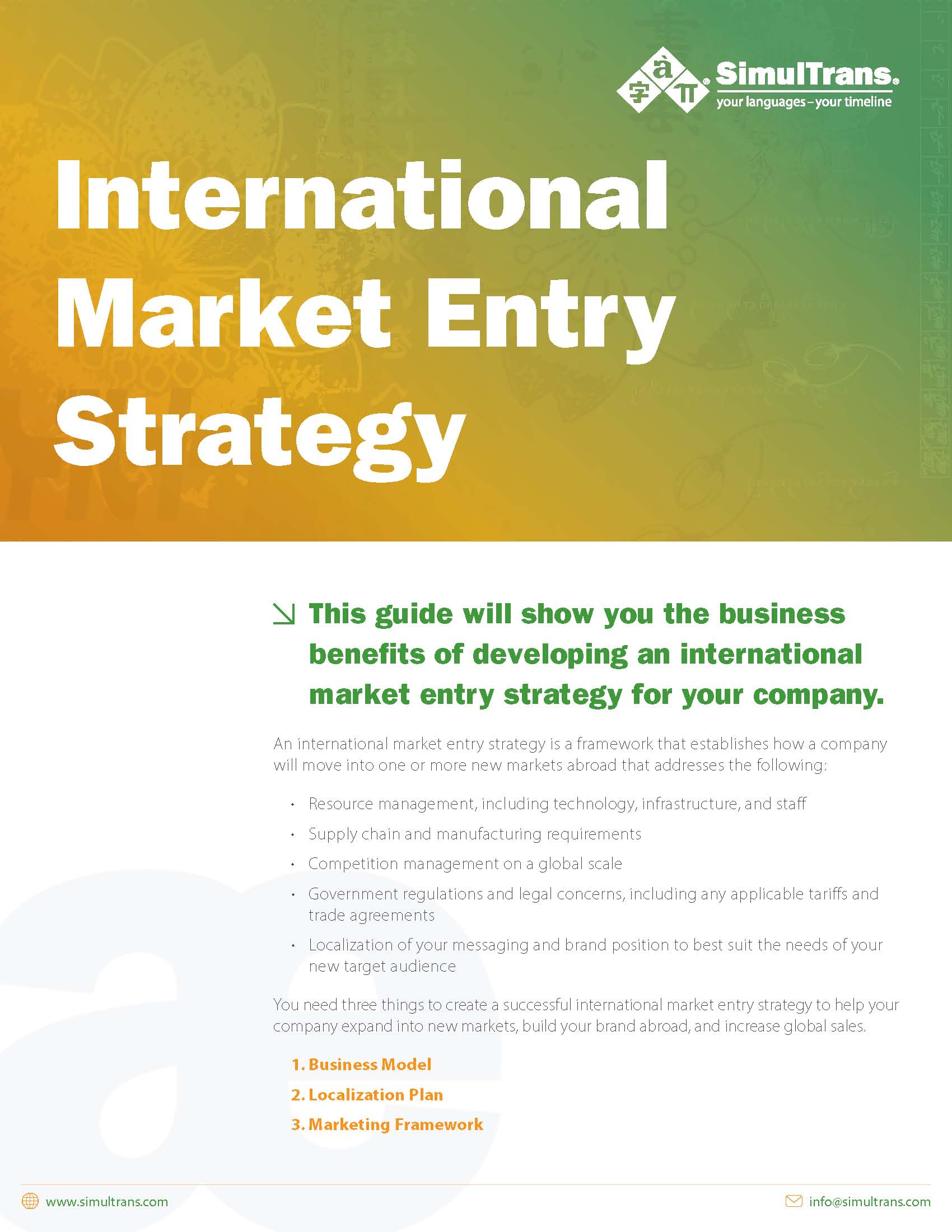 International Market Entry Strategy
